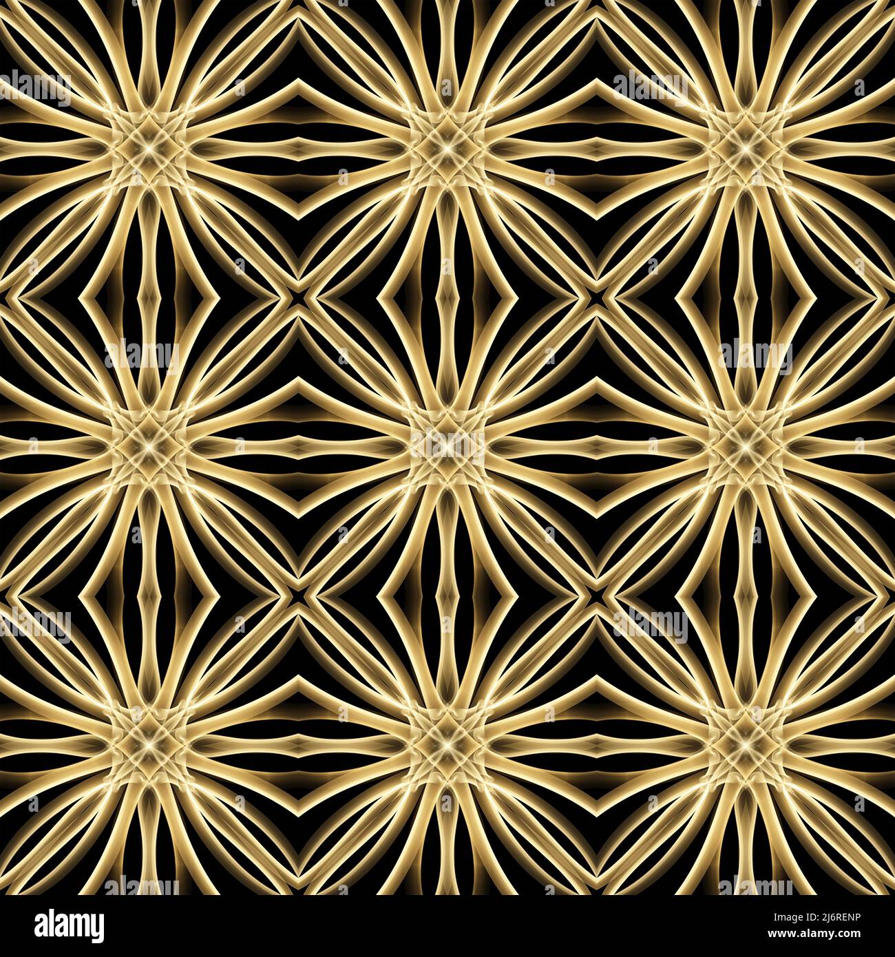 Seamless luxurious surface pattern in golden color. Use for fashion ...