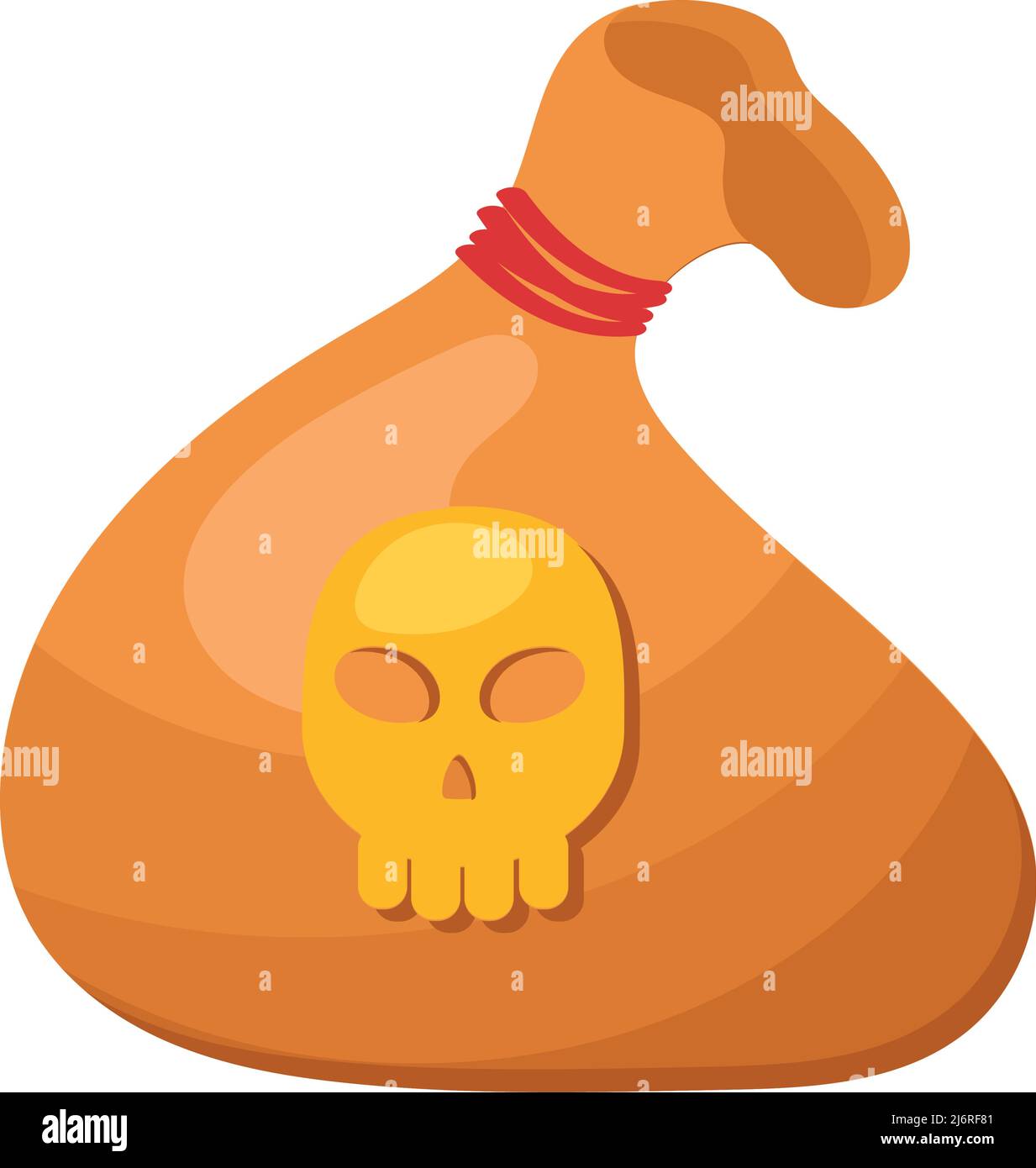 golden pirate treasure sack Stock Vector Image & Art - Alamy
