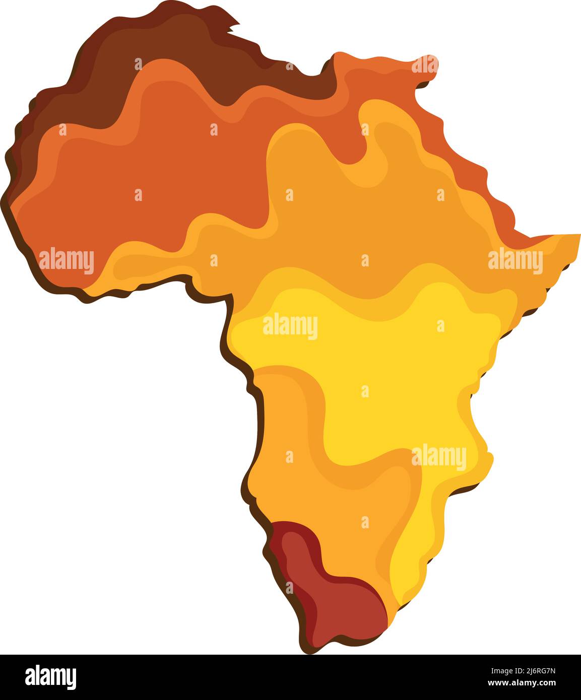 yellow african map Stock Vector Image & Art - Alamy