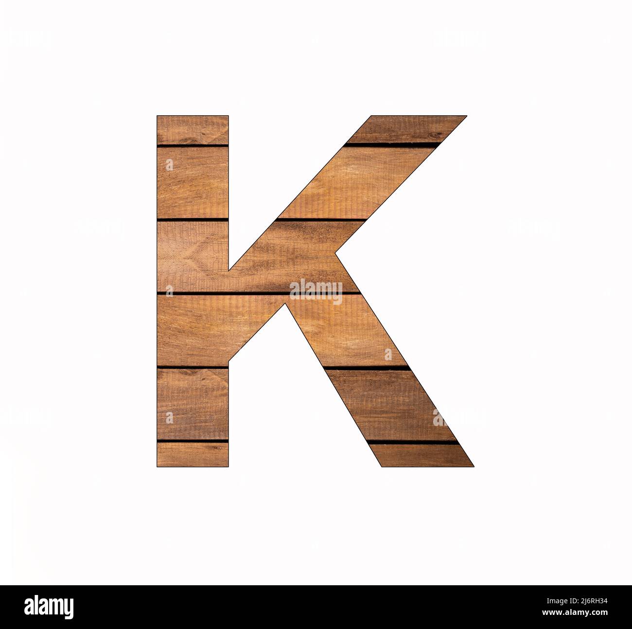 Alphabet letter K - Tongue and groove board Stock Photo - Alamy