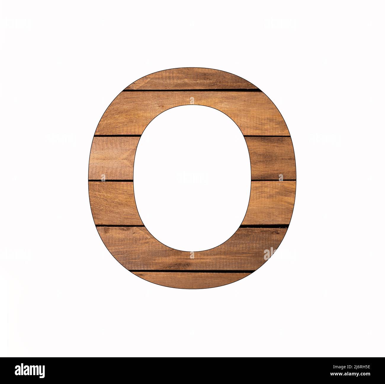 Capital letter O - Rustic wooden boards with grooves Stock Photo - Alamy