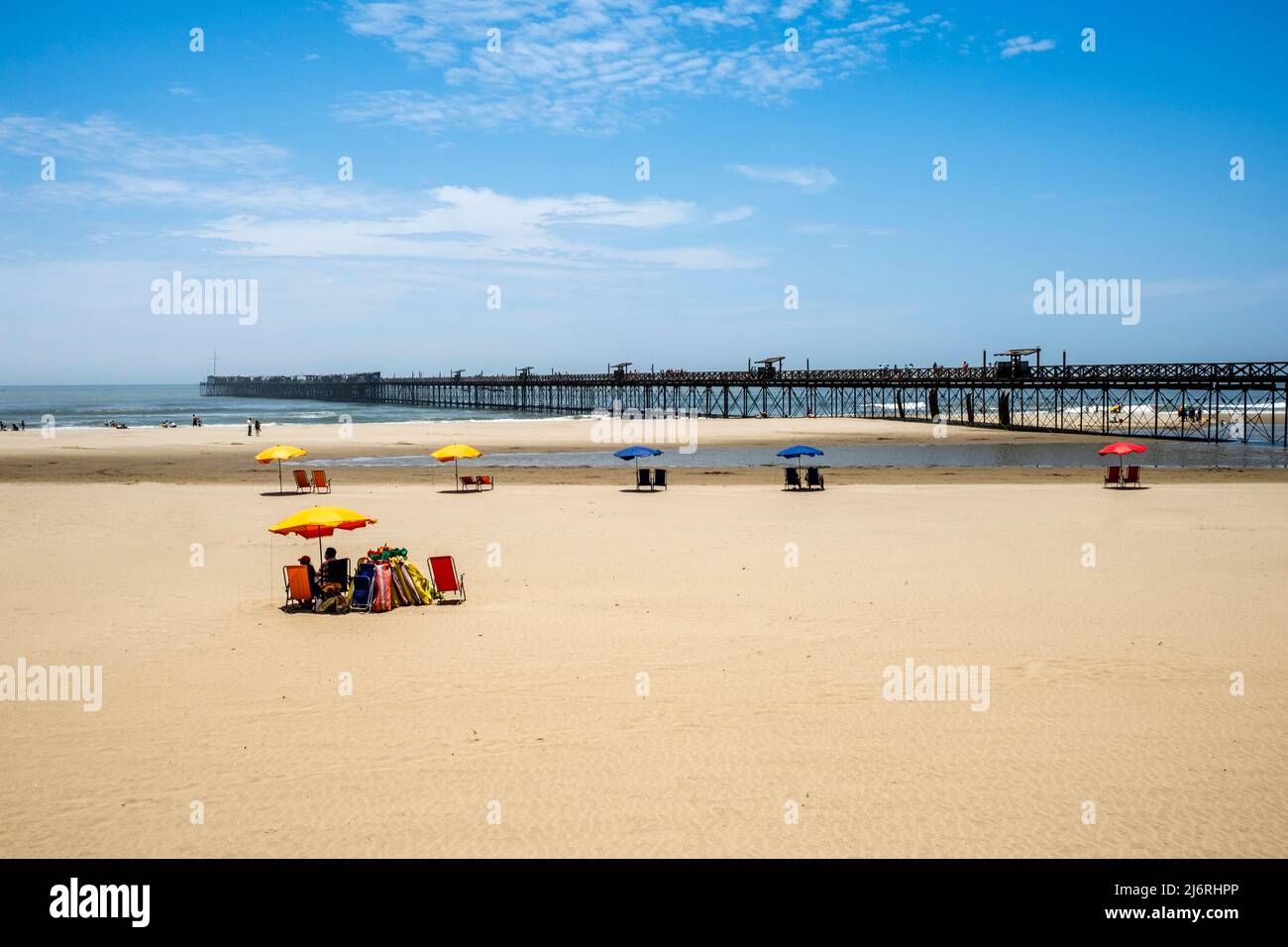 Pimentel Beach, Chiclayo, Chiclayo Province, Peru Stock Photo - Alamy