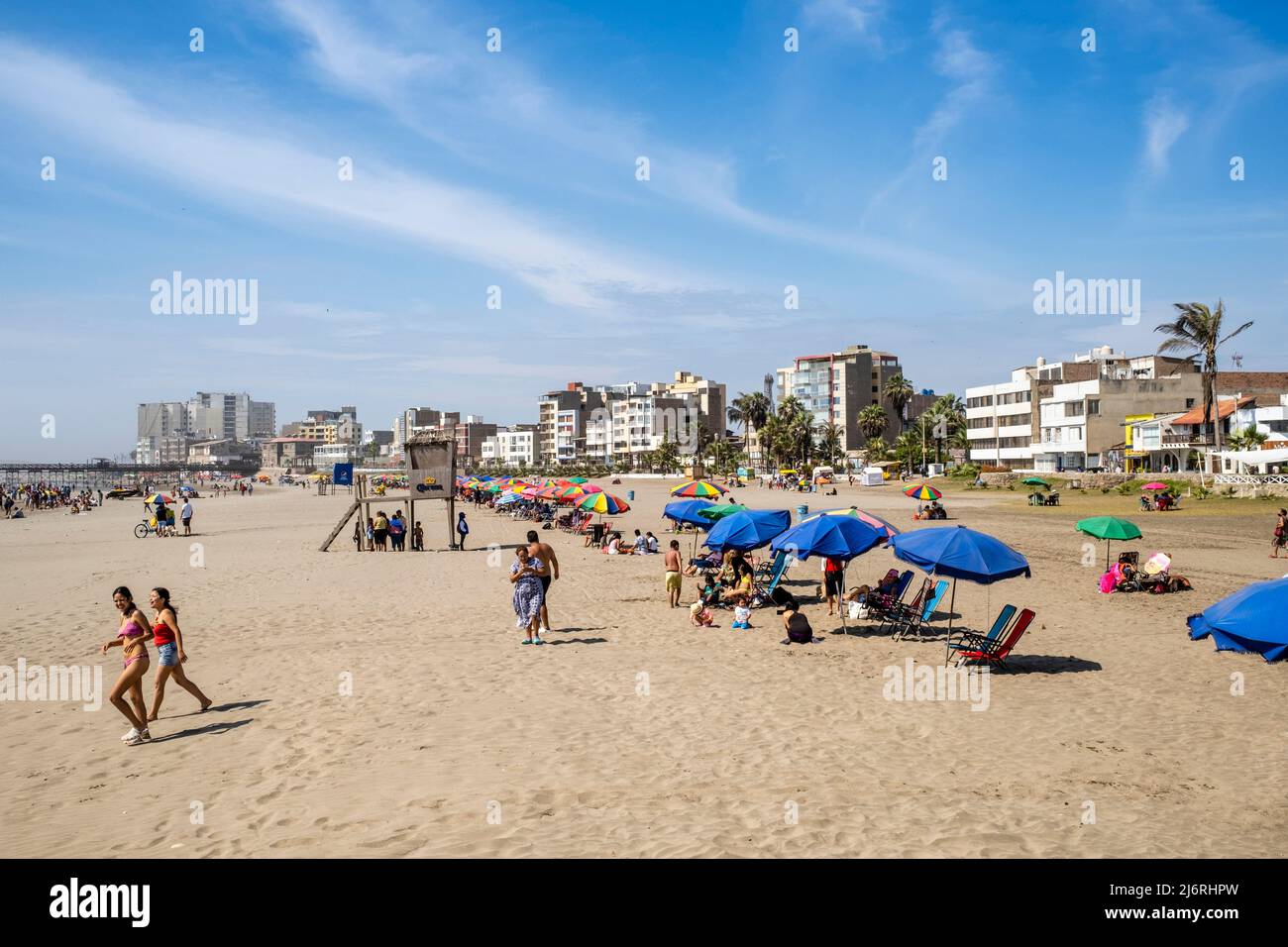 Pimentel Beach, Chiclayo, Chiclayo Province, Peru Stock Photo - Alamy