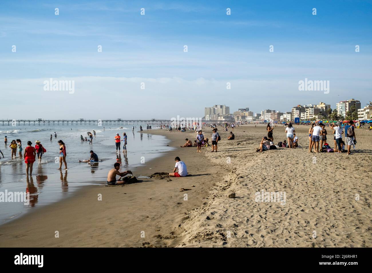 Pimentel Beach, Chiclayo, Chiclayo Province, Peru Stock Photo - Alamy