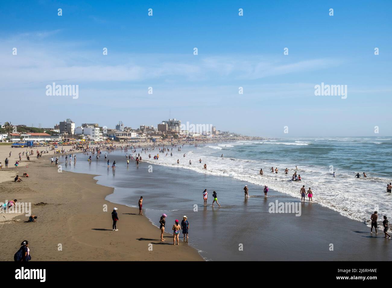 Pimentel Beach, Chiclayo, Chiclayo Province, Peru Stock Photo - Alamy