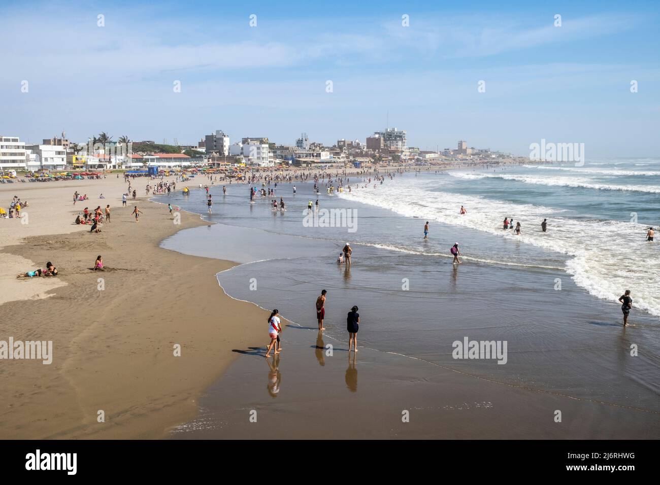 Pimentel Beach, Chiclayo, Chiclayo Province, Peru Stock Photo - Alamy