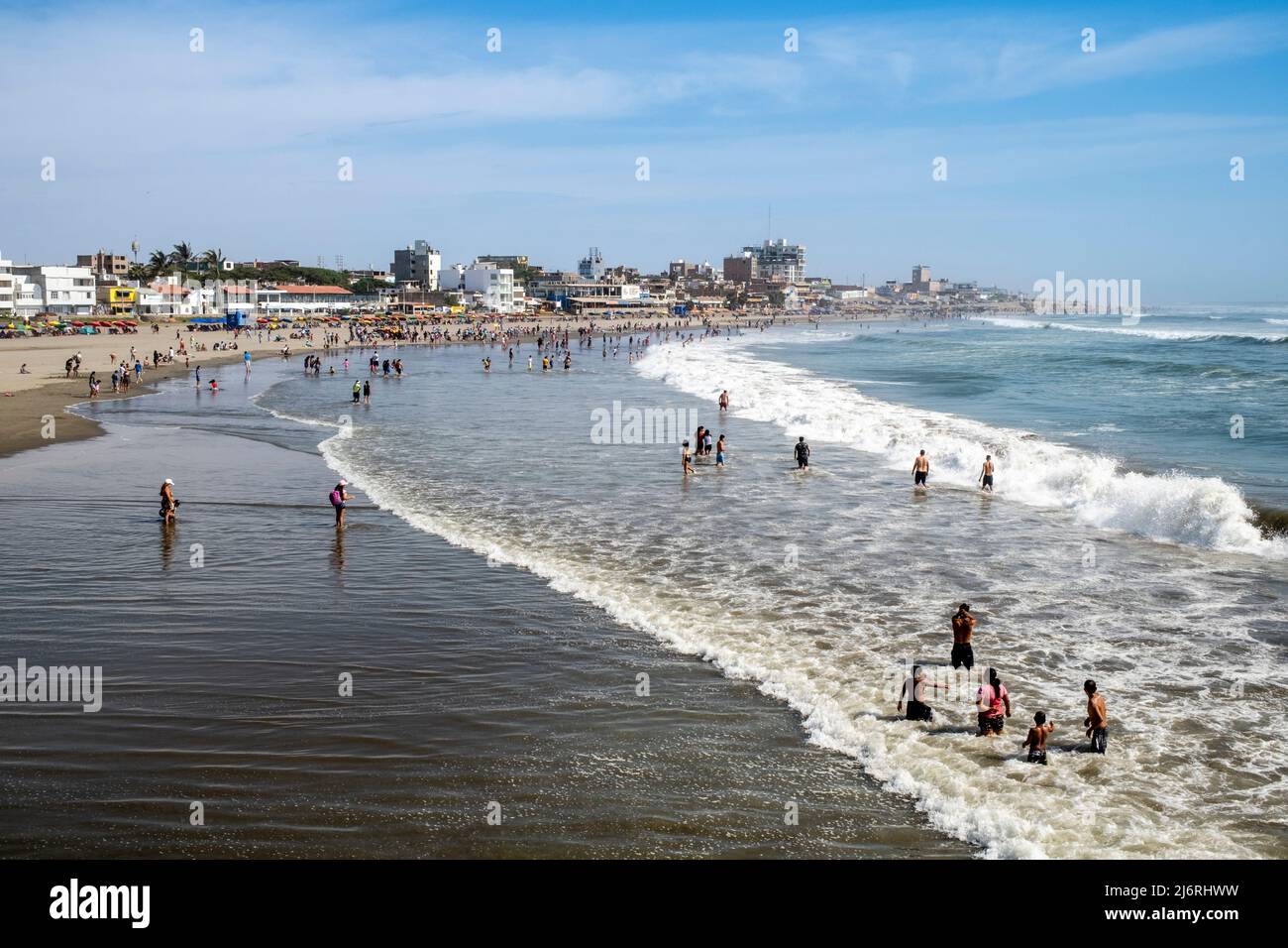 Pimentel Beach, Chiclayo, Chiclayo Province, Peru Stock Photo - Alamy