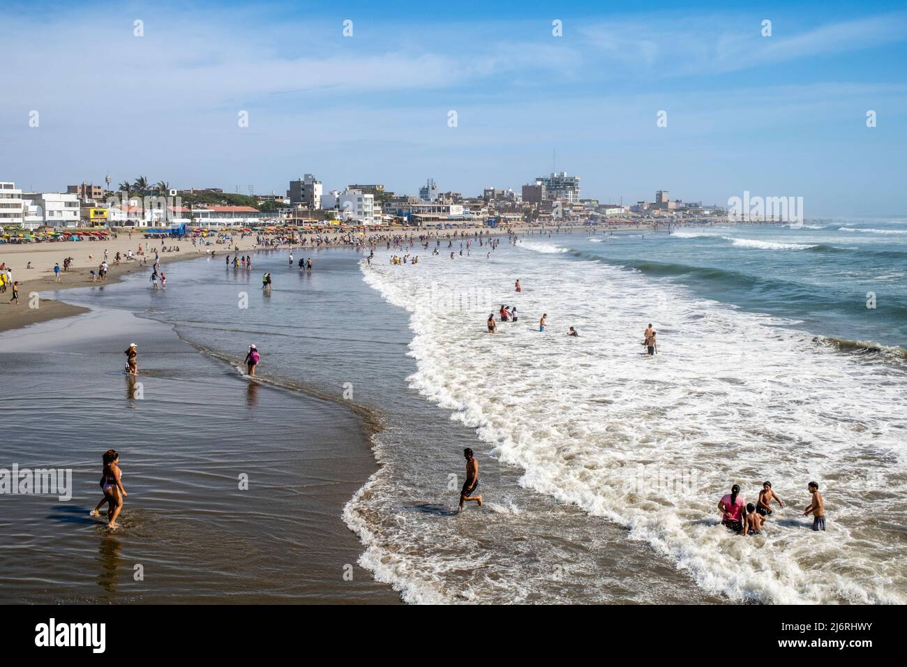 Pimentel Beach, Chiclayo, Chiclayo Province, Peru Stock Photo - Alamy