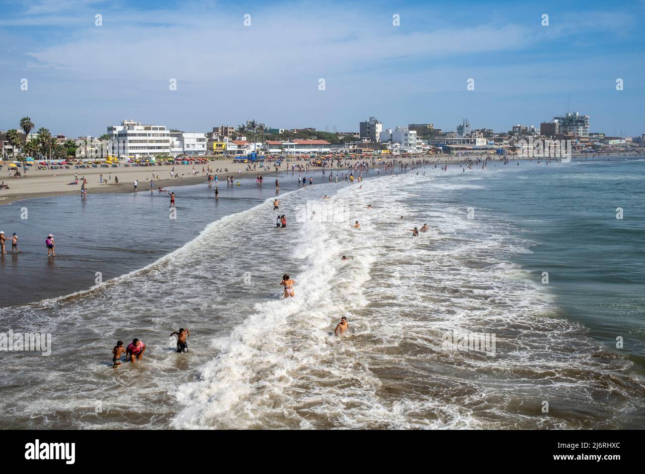 Pimentel Beach, Chiclayo, Chiclayo Province, Peru Stock Photo - Alamy