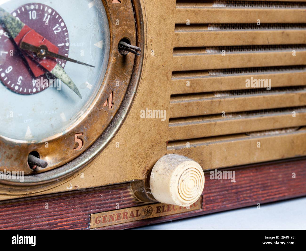 Antique wooden radio exterior Stock Photo - Alamy