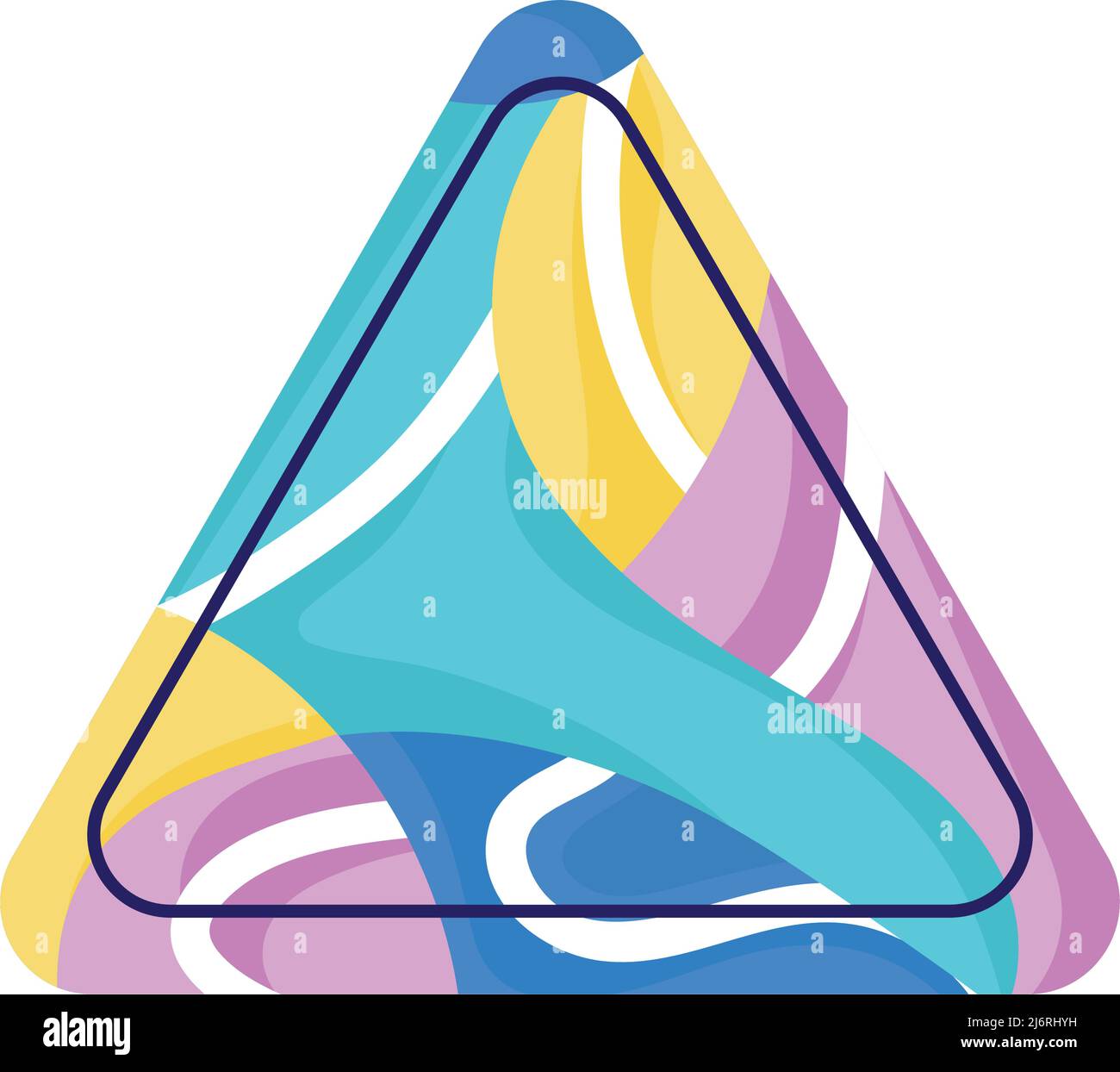 triangle holographic stamp Stock Vector Image & Art - Alamy