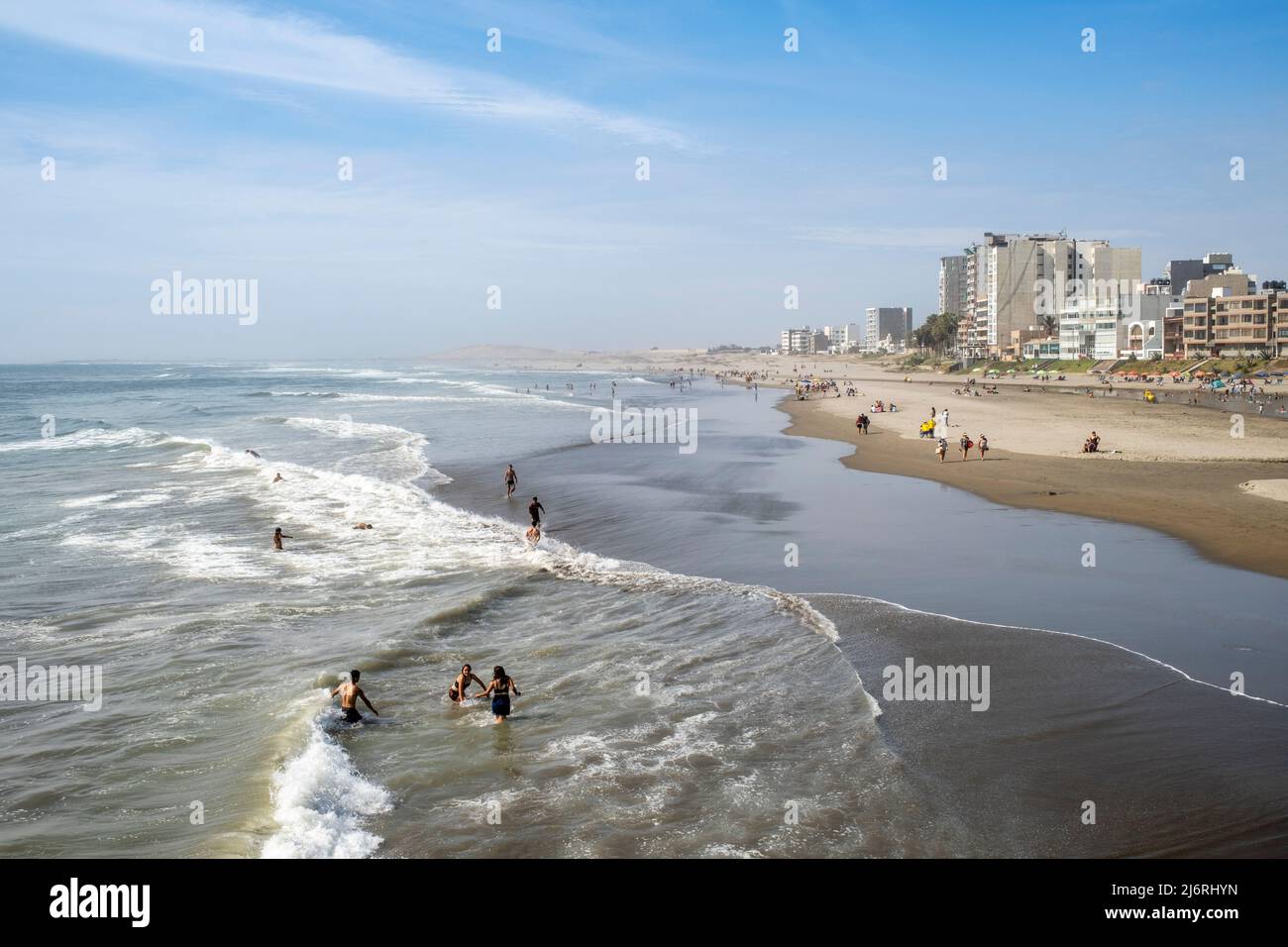Pimentel Beach, Chiclayo, Chiclayo Province, Peru Stock Photo - Alamy