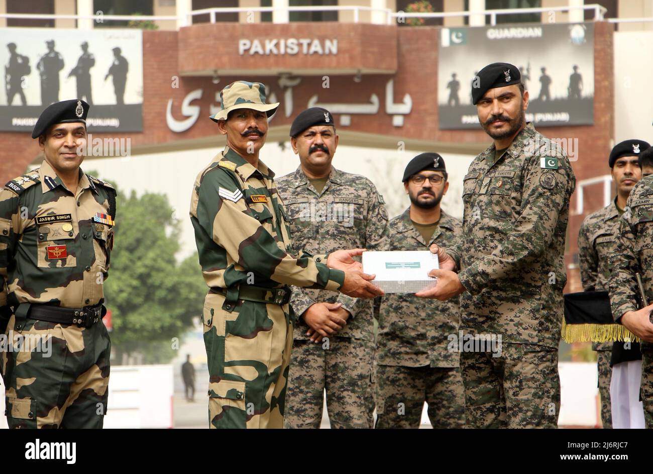AMRITSAR, INDIA - MAY 3: Indian Border Security Force (BSF) personnel ...