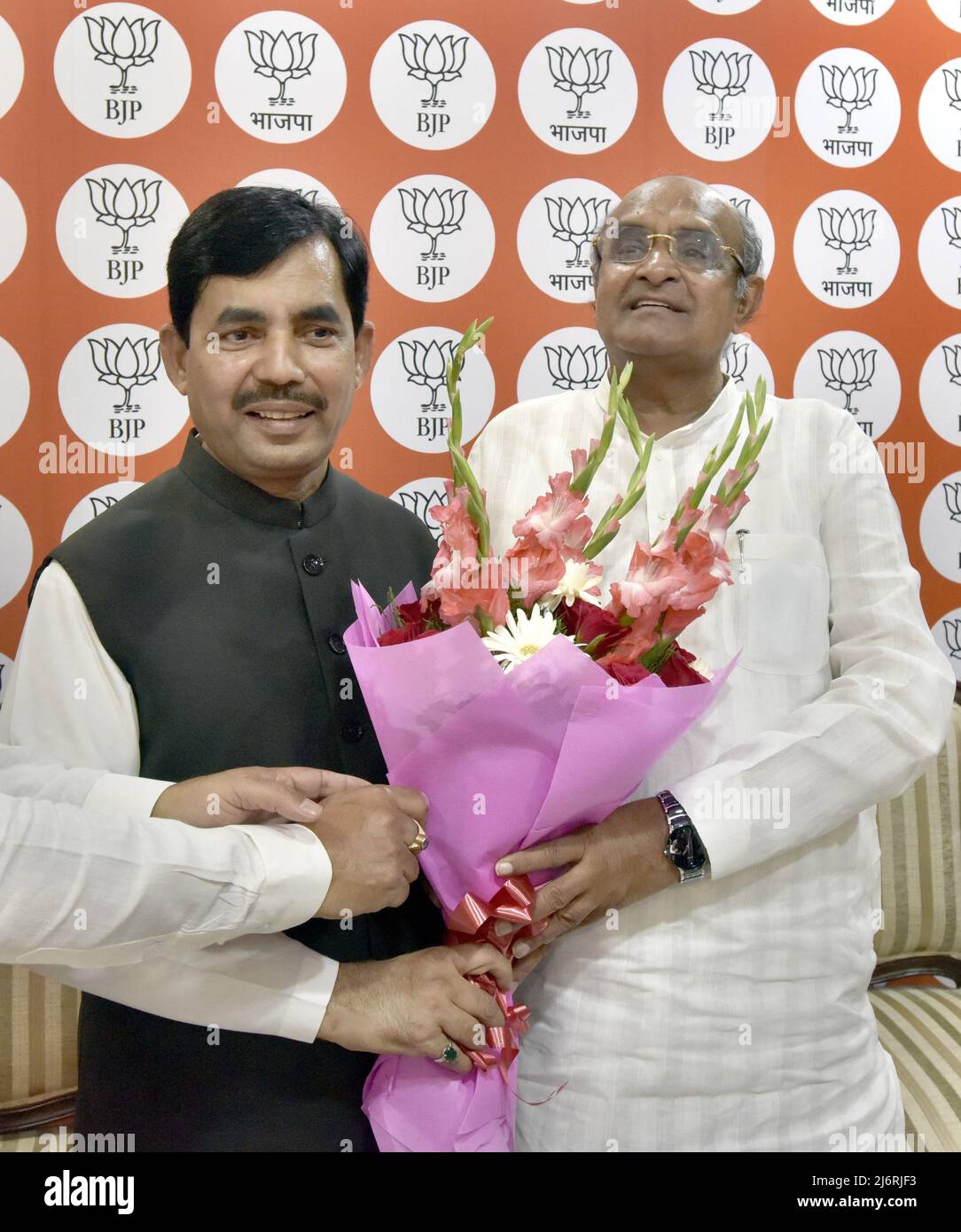 NEW DELHI, INDIA - MAY 3: BJP leader Syed Shahnawaz Hussain with Janata ...
