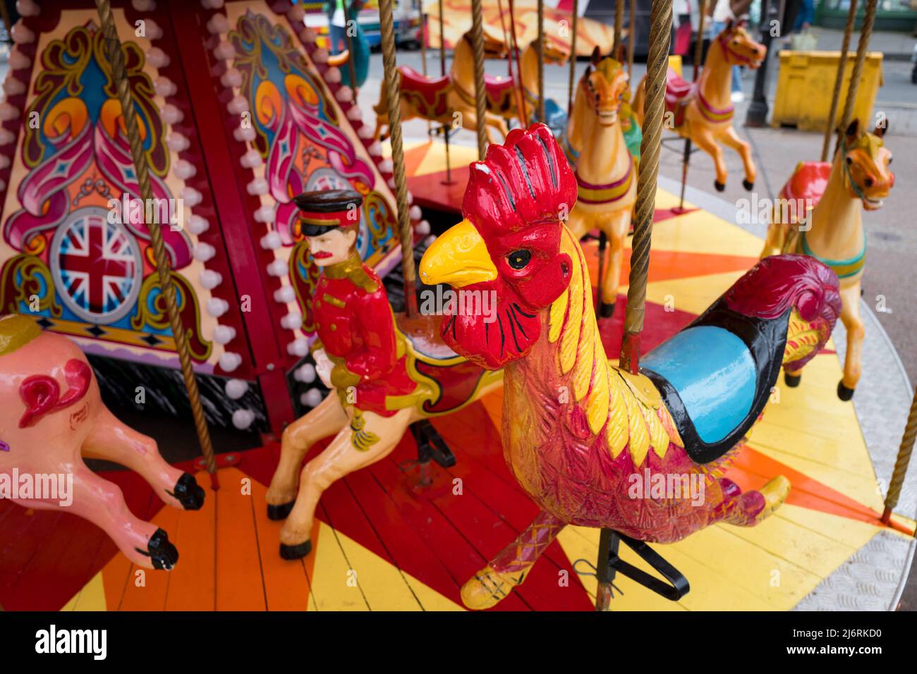 Funfair merry go round merry go round horses amusement park carousel hi ...