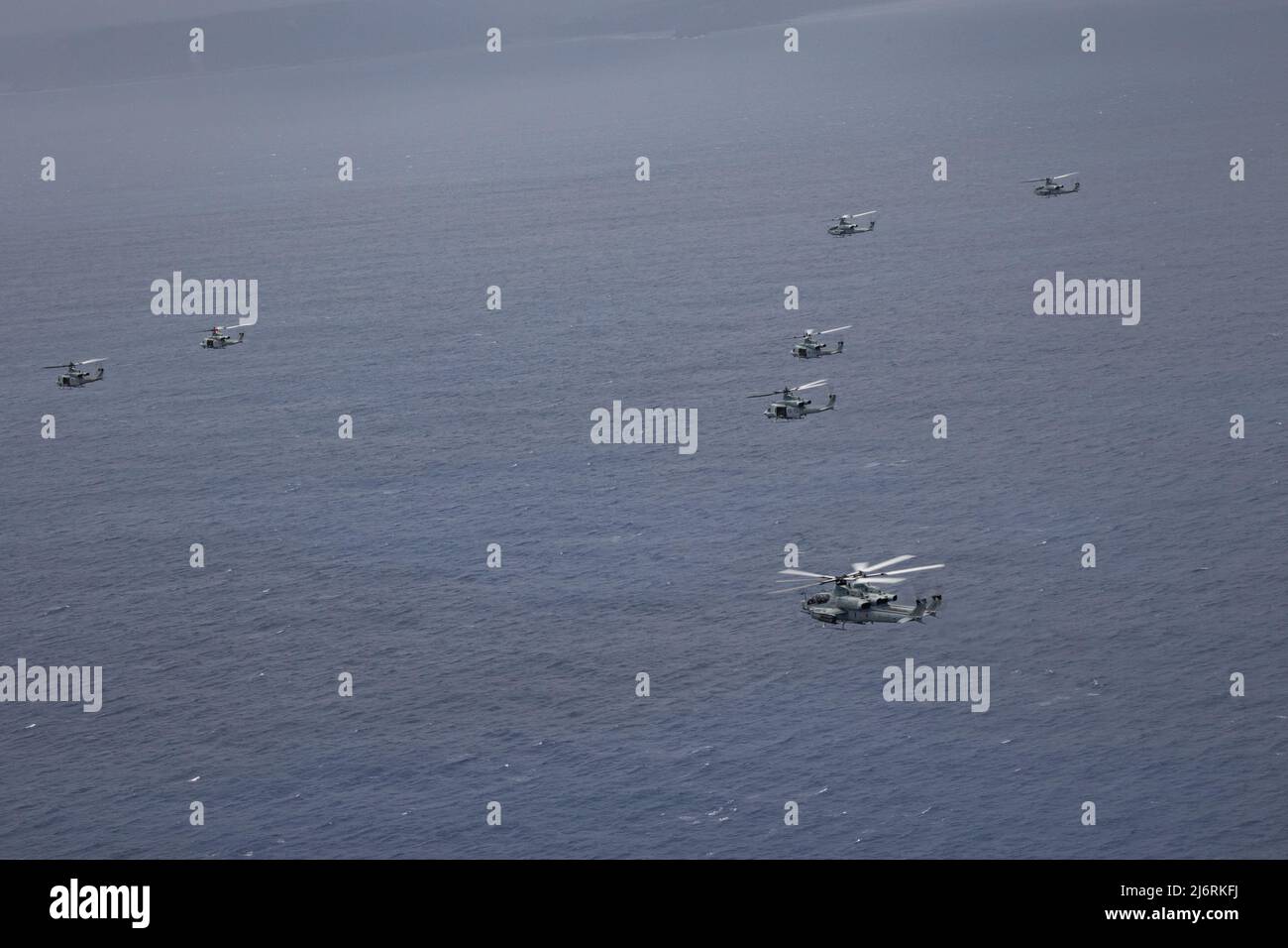 U.S. Marines with Marine Light Attack Helicopter Squadron (HMLA) 369 ...