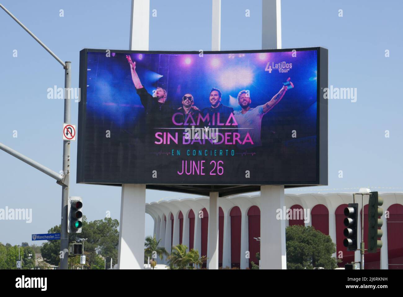 Inglewood, California, USA 29th April 2022 Camila Y Sin Bandera Concert ...