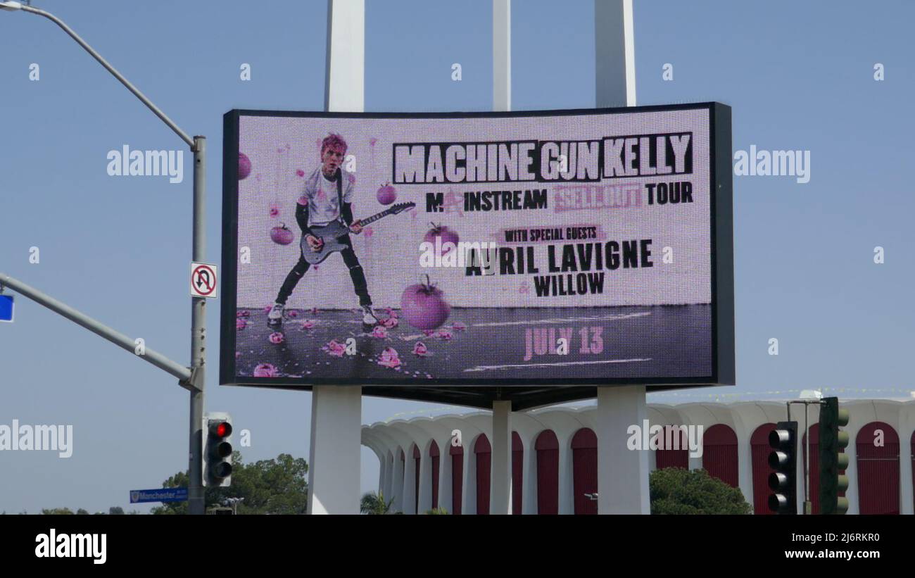 Inglewood, California, USA 29th April 2022 Machine Gun Kelly Mainstream ...