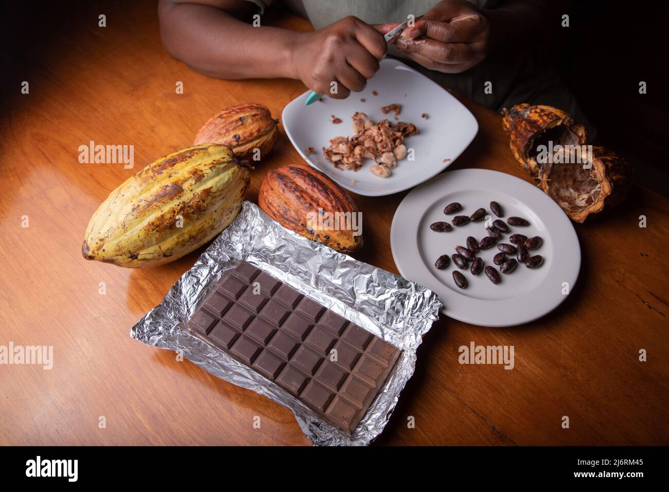Cocoa processing hi-res stock photography and images - Alamy
