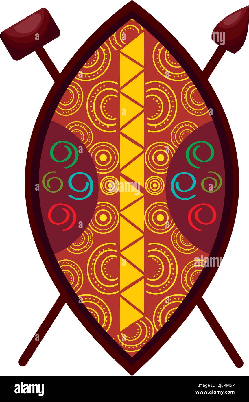 african culture shield and weapons Stock Vector Image & Art - Alamy