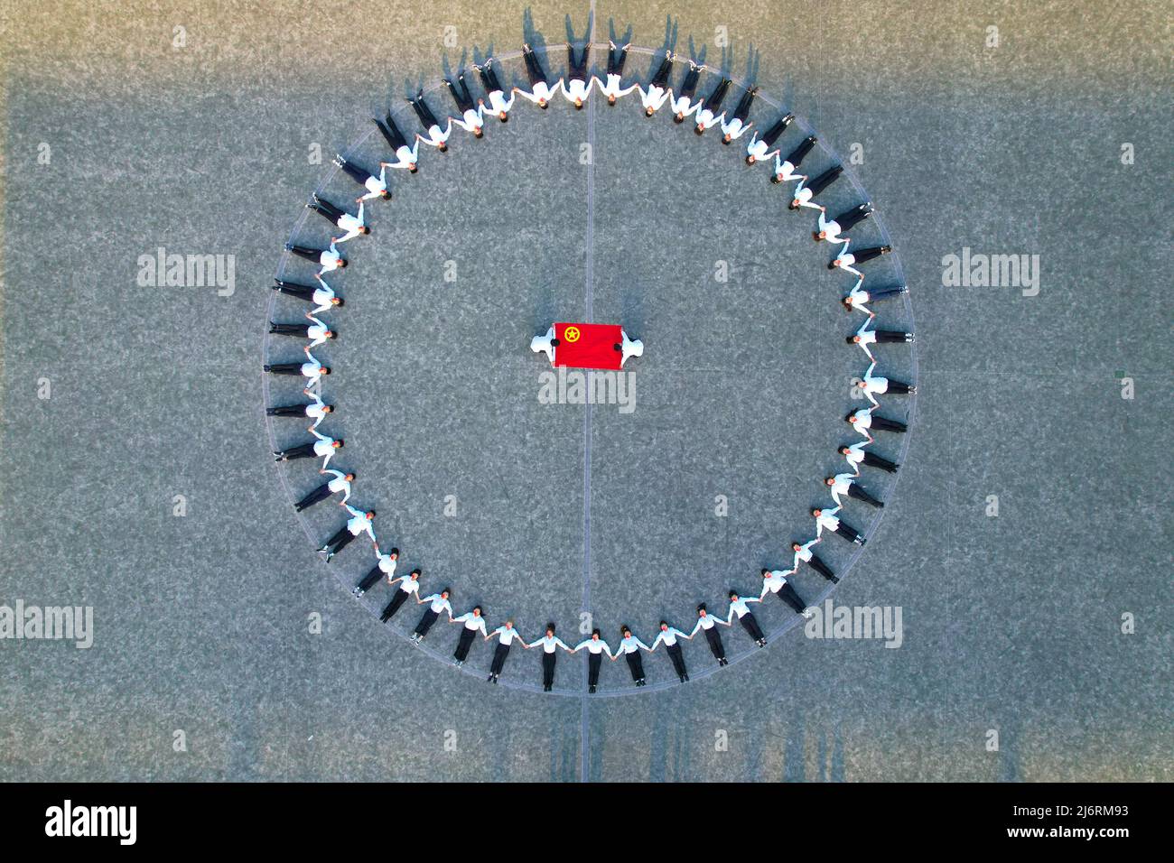 DEZHOU, CHINA - MAY 3, 2022 - Students of Dezhou University in Shandong ...