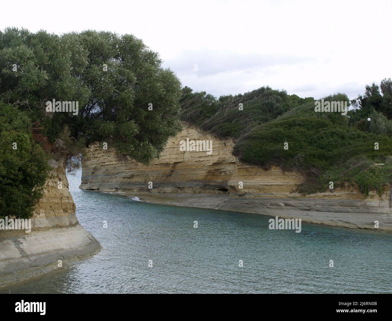 Natural sandstone cliffs at Canal D'Amour, Sidari, Corfu, Greece Stock ...