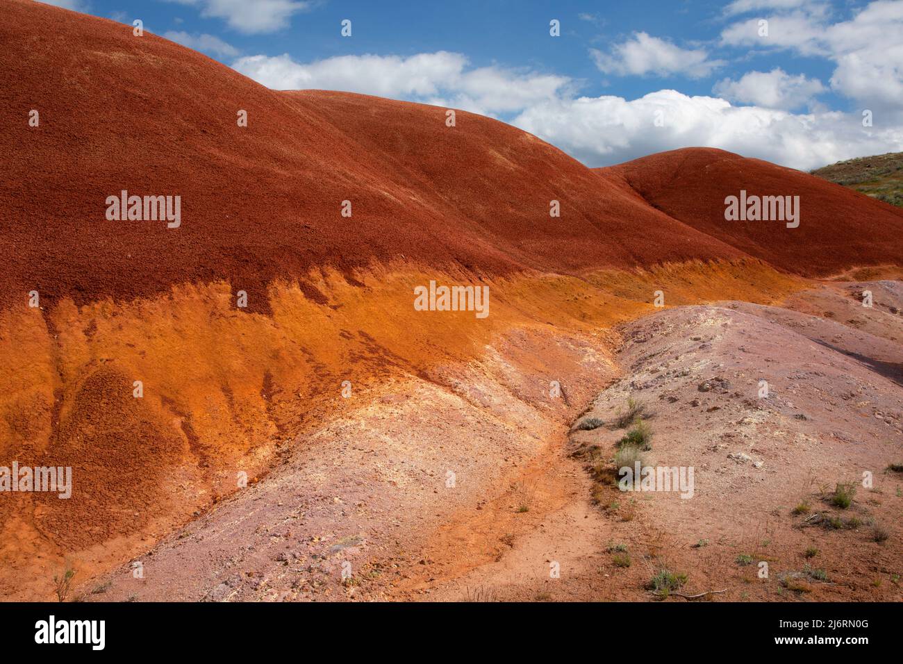 Clay hill from Painted Cove Trail, John Day Fossil Beds National ...