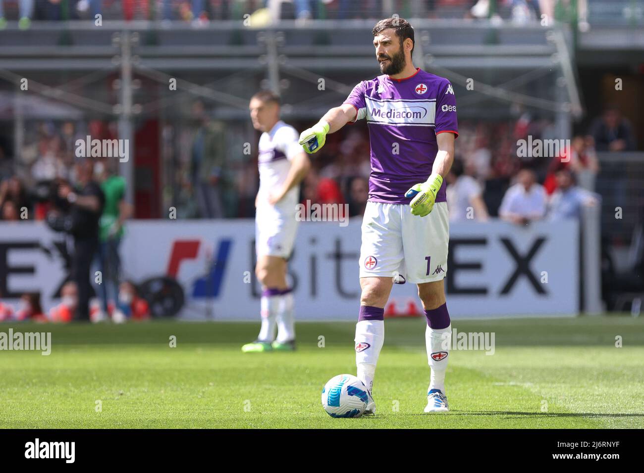 Italy, Milan, may 1 2022: Pietro Terracciano (Fiorentina goalkeeper ...
