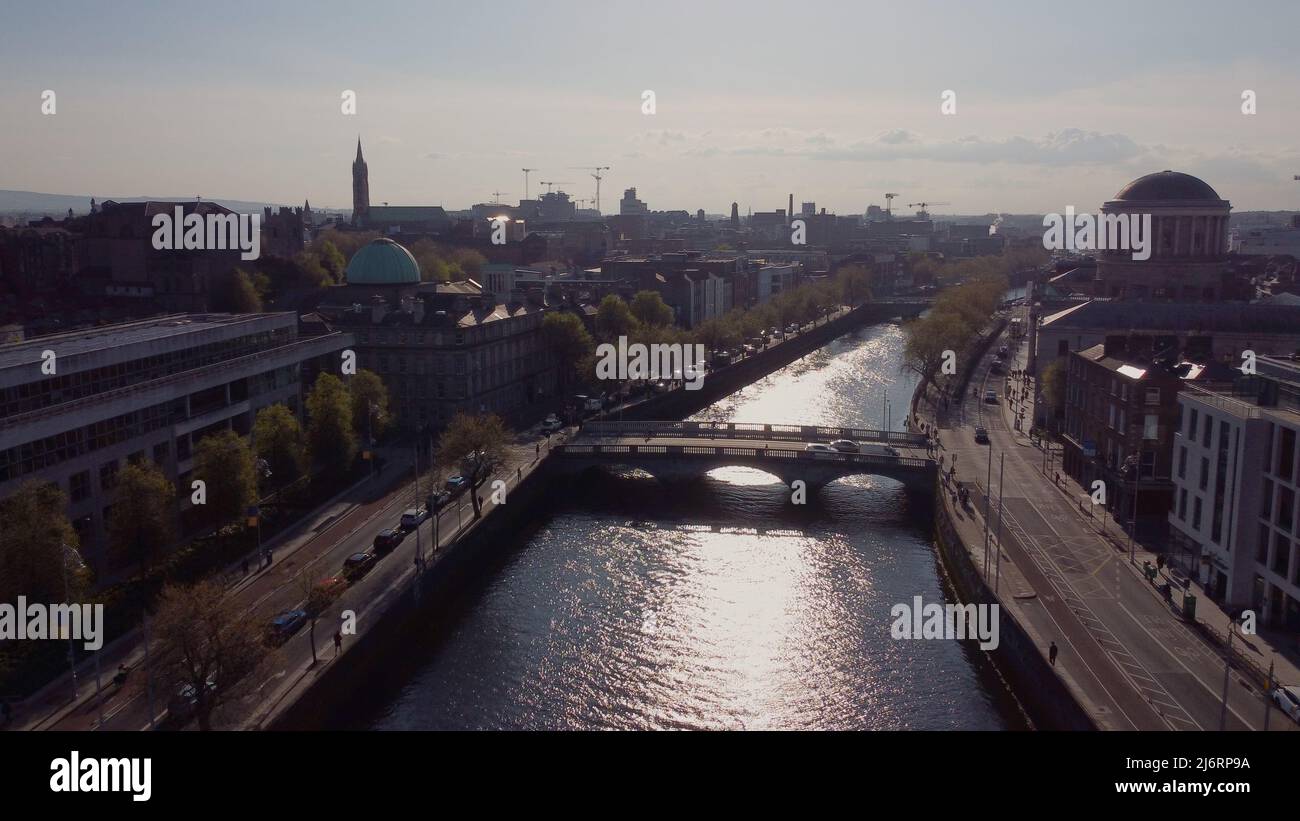 Streets of dublin aerial hi-res stock photography and images - Alamy