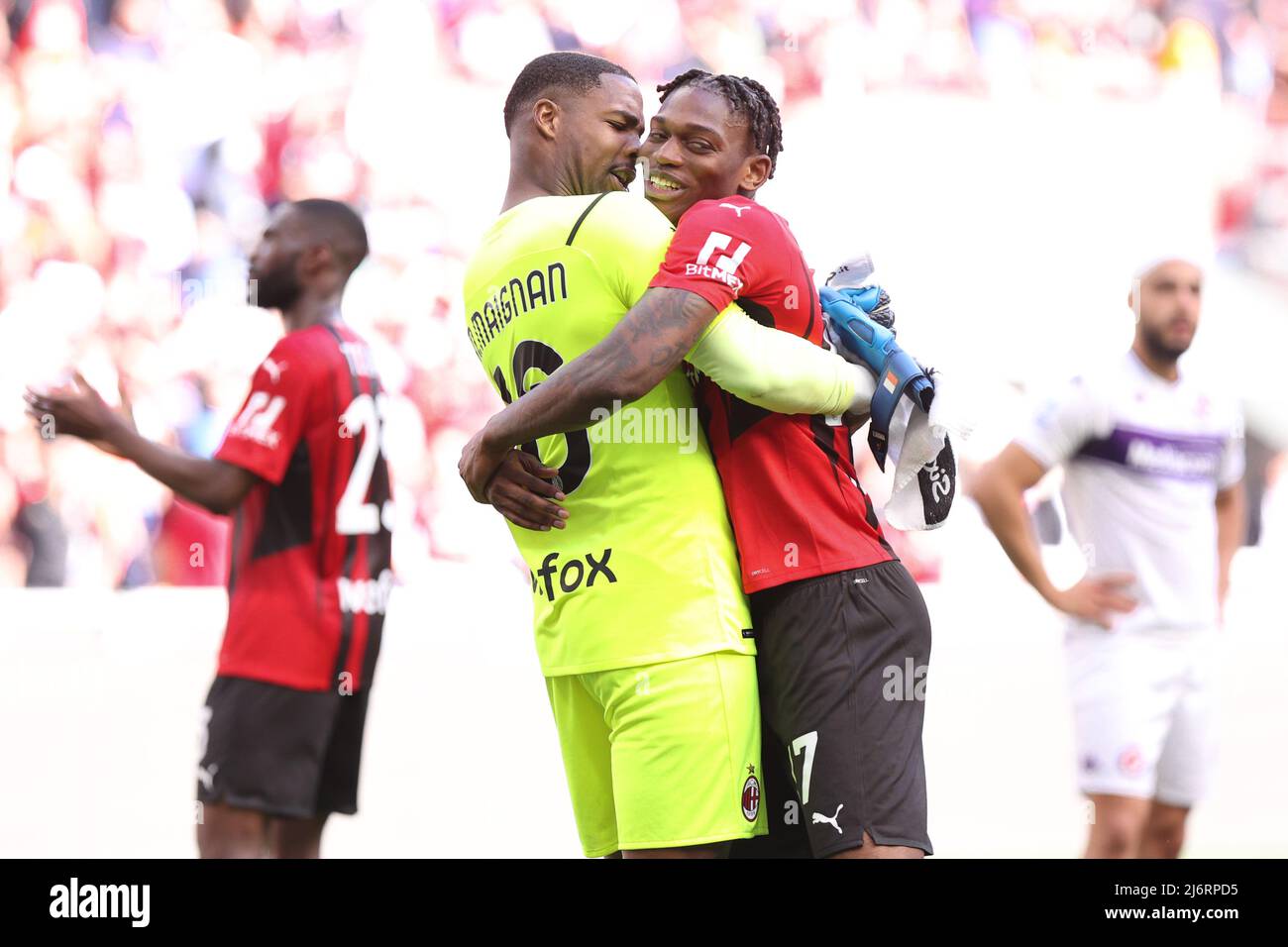 May 1, 2022, Milan, Italy: Italy, Milan, may 1 2022: Rafael Leao (Milan ...