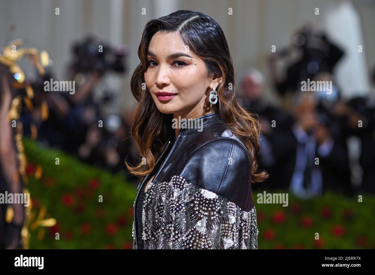 Gemma Chan walking on the red carpet at the 2022 Metropolitan Museum of ...