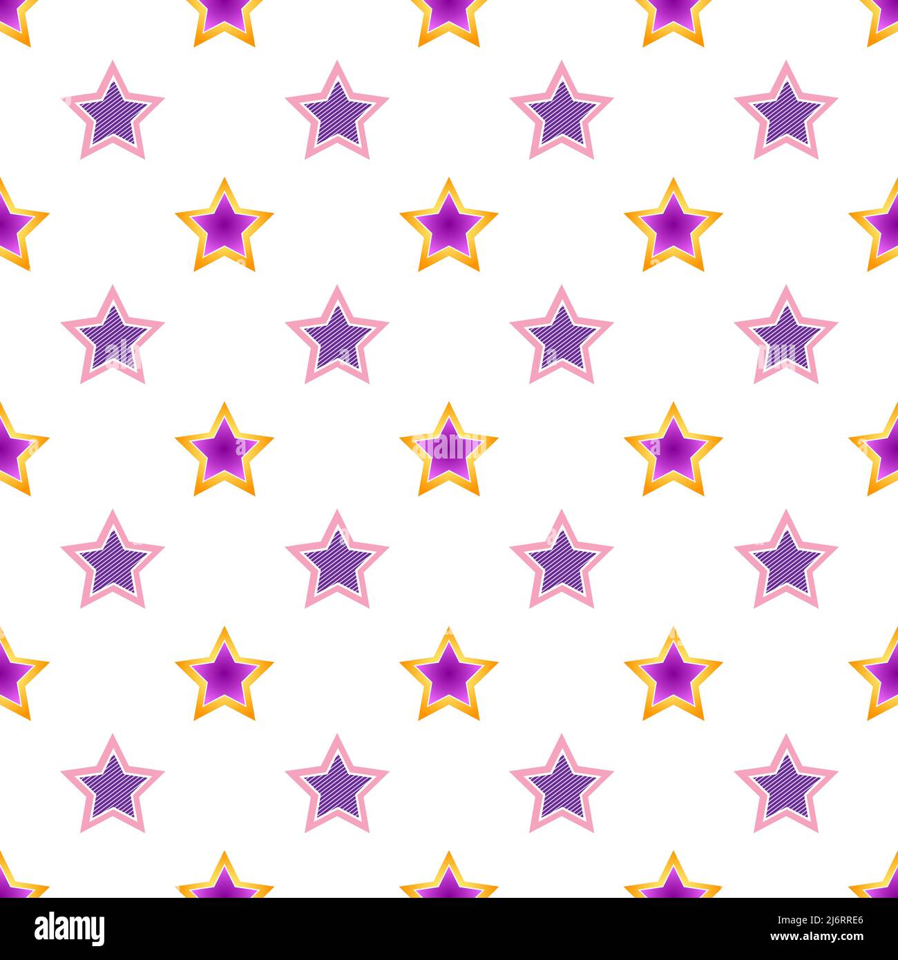 Pattern with multi-colored stars on a white background. Vector ...
