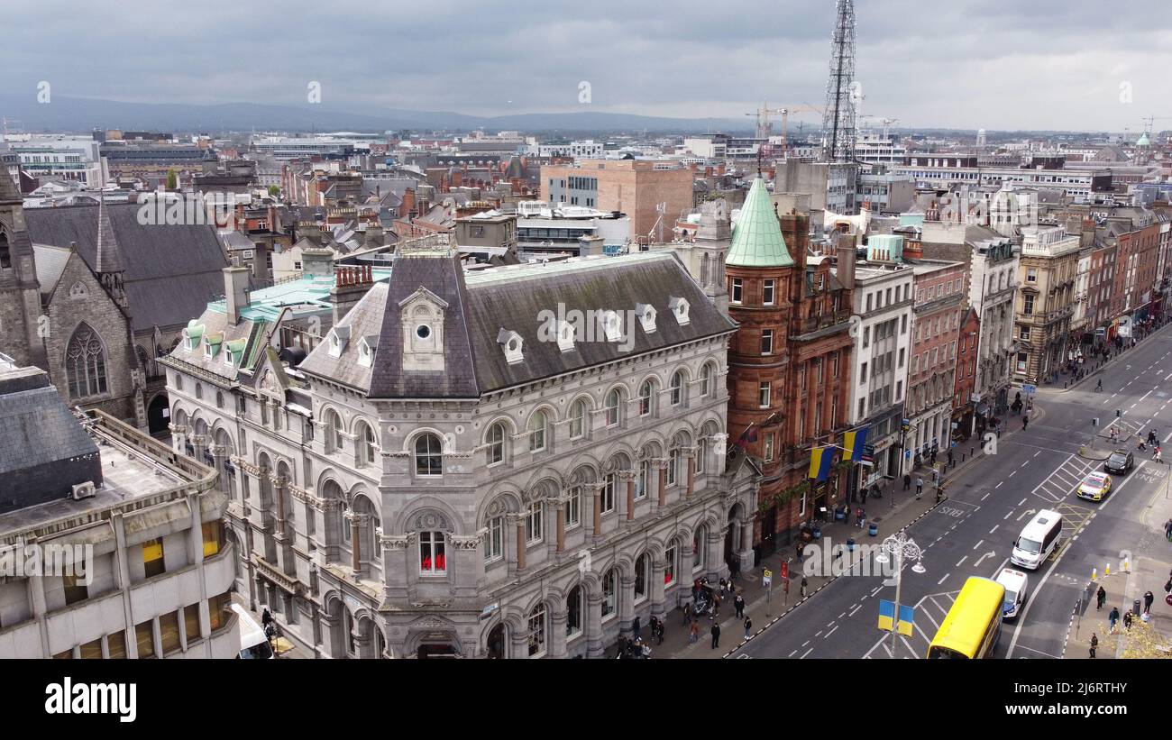 Streets of dublin aerial hi-res stock photography and images - Alamy