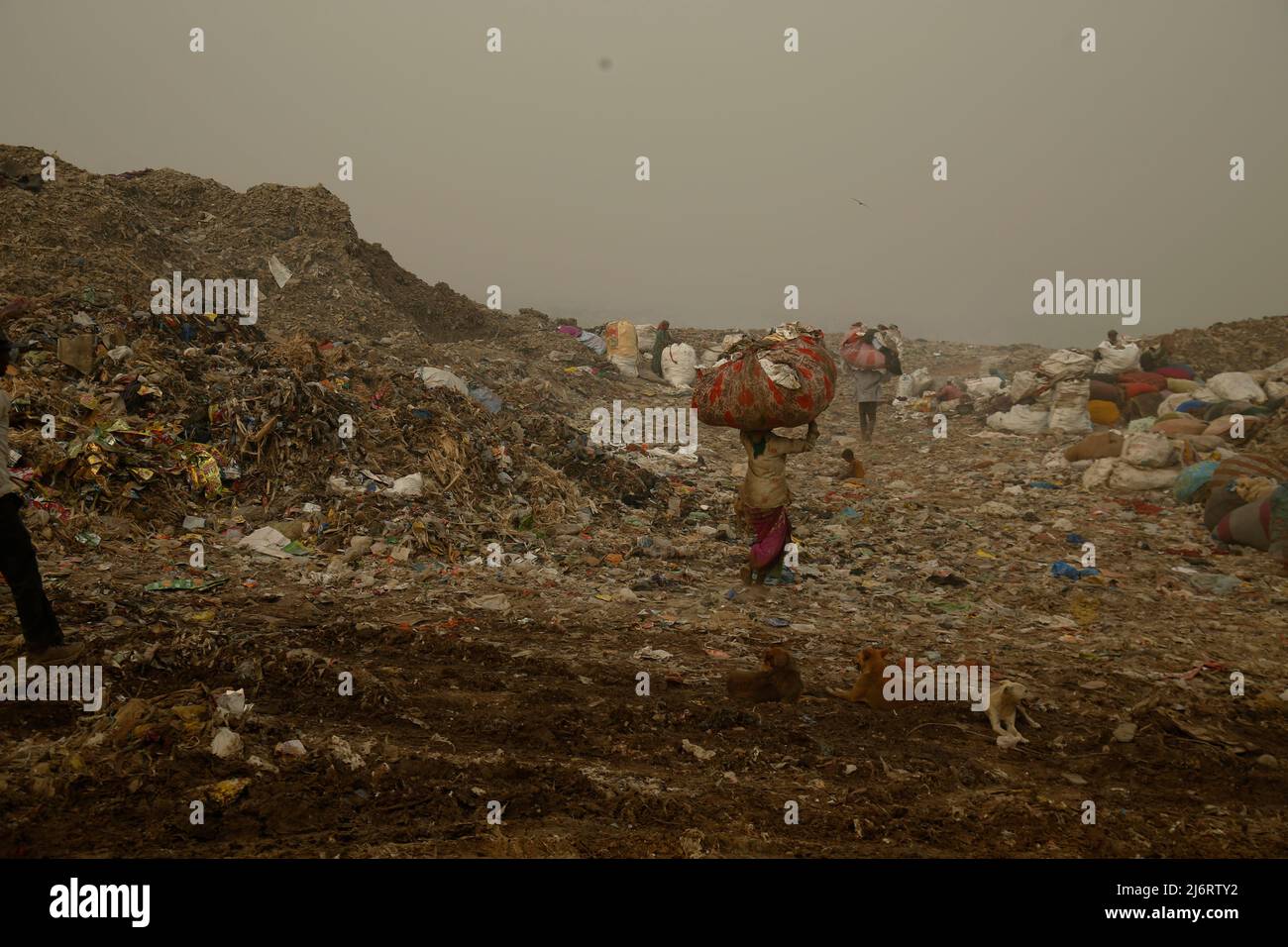 Garbage dumping at the Bhalswa landfill site spread over 36 acre ...