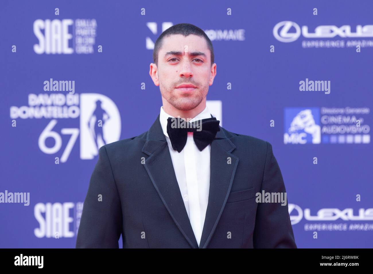 Eduardo Scarpetta attends the red carpet of David di Donatello 2022 ...