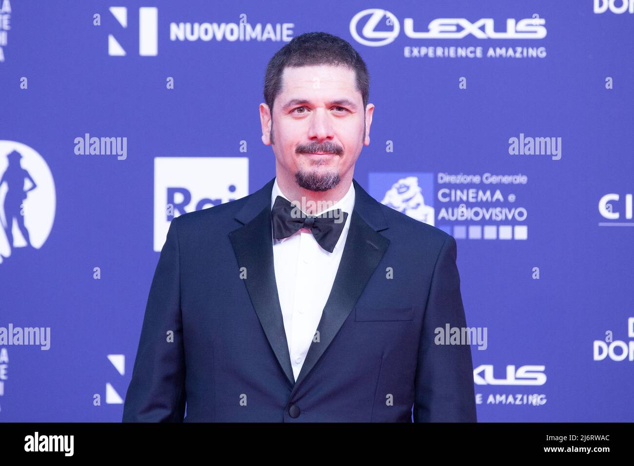 Gabriele Mainetti attends the red carpet of David di Donatello 2022 ...