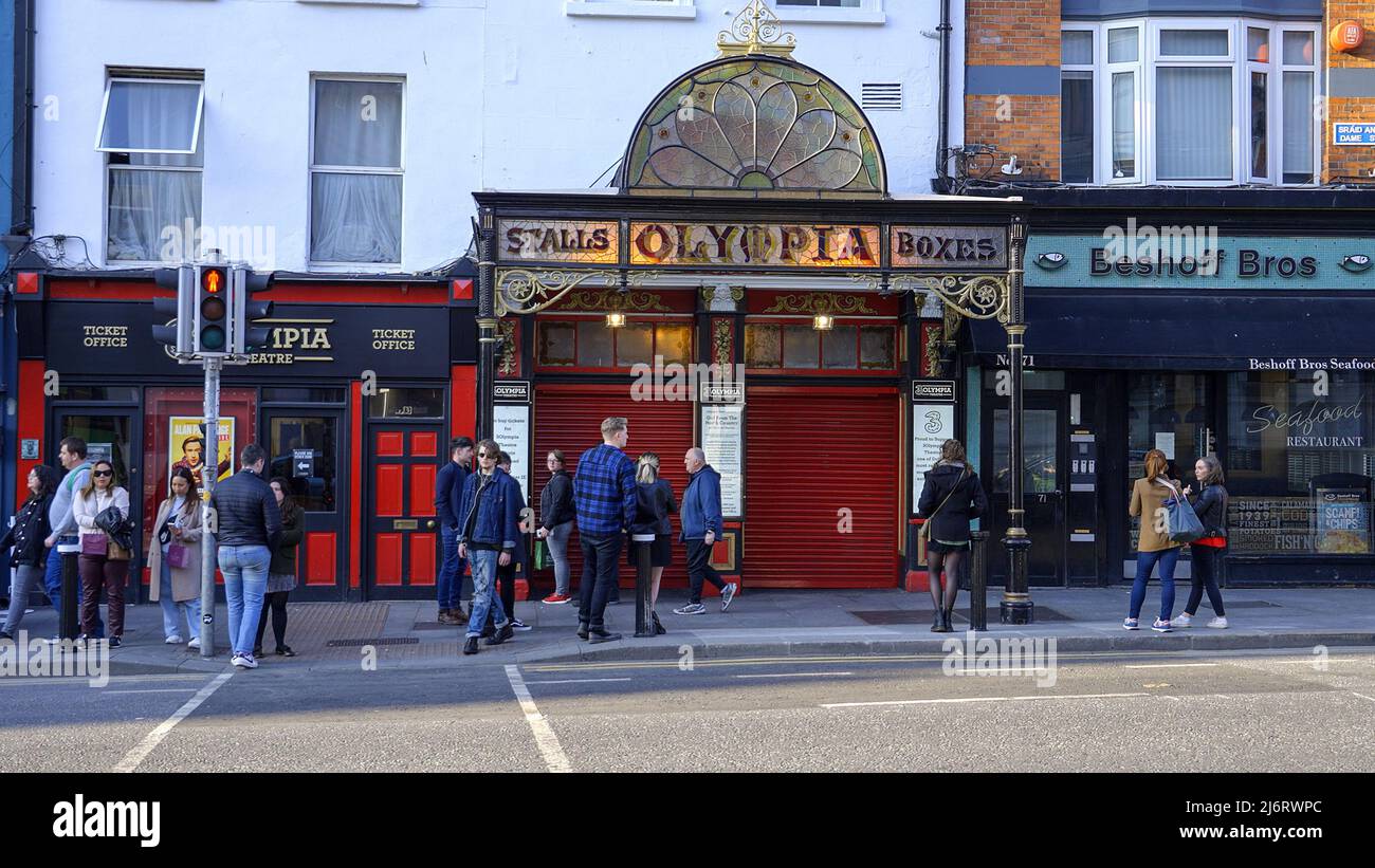 Famous Olympia theatre in Dublin - DUBLIN, IRELAND - APRIL 20, 2022 ...
