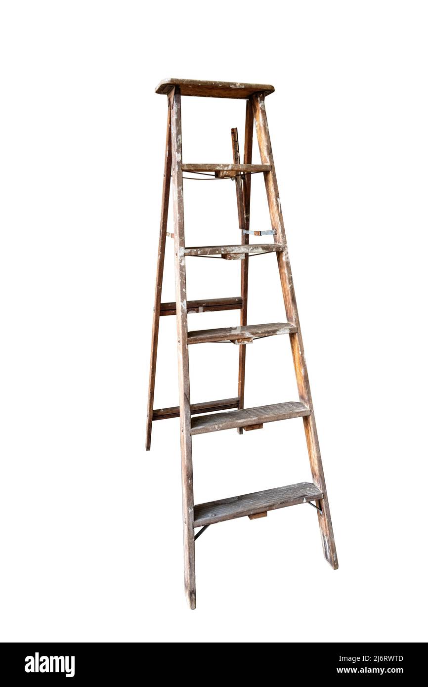 Old wood ladder hi-res stock photography and images - Alamy