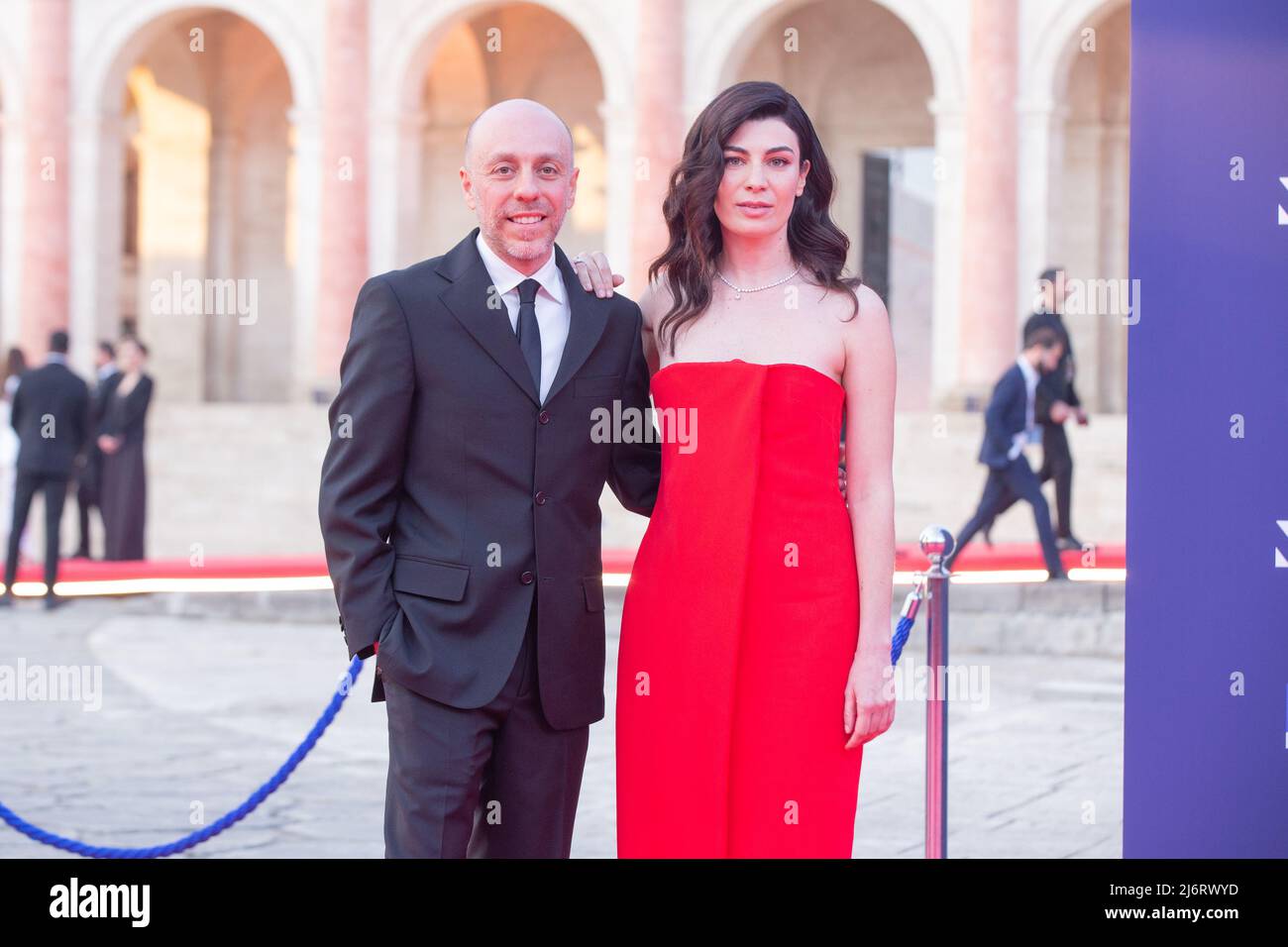 Rosa Palasciano and Ciro De Caro attend the red carpet of David di ...