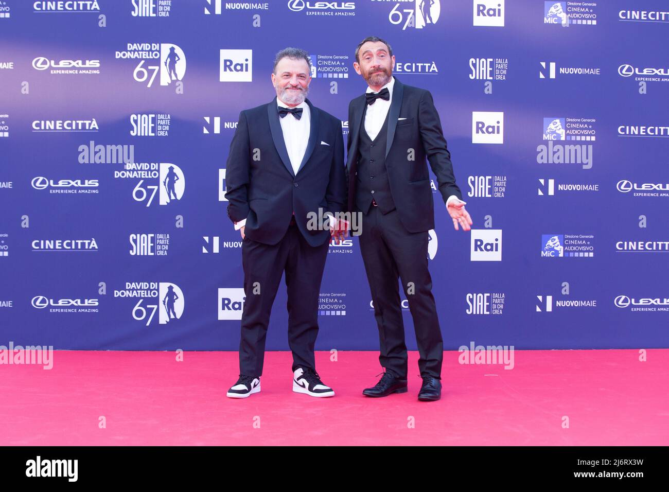 Marco Manetti and Antonio Manetti attend the red carpet of David di ...
