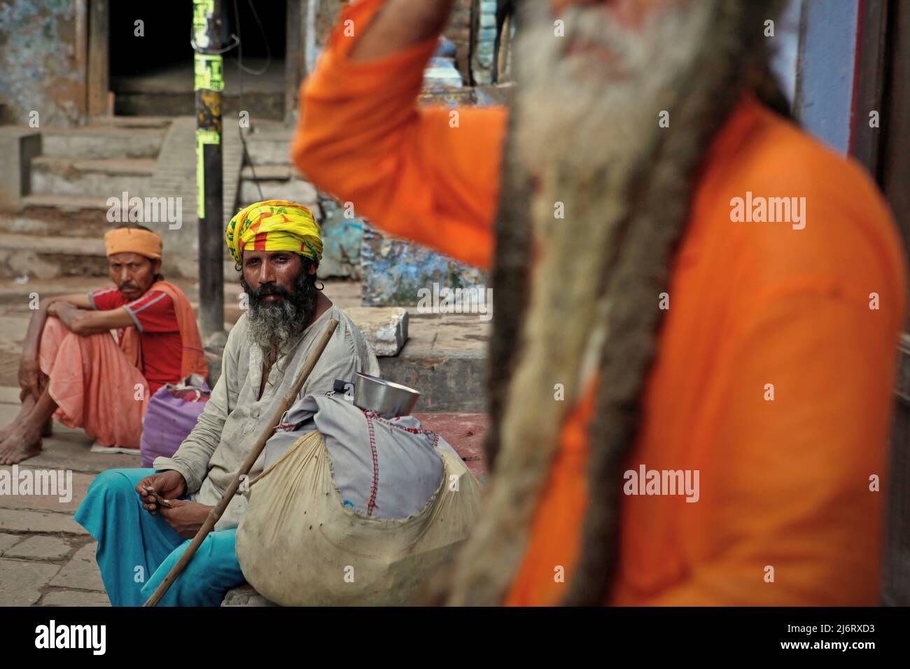 Sadhus in Varanasi, Uttar Pradesh, India Stock Photo - Alamy