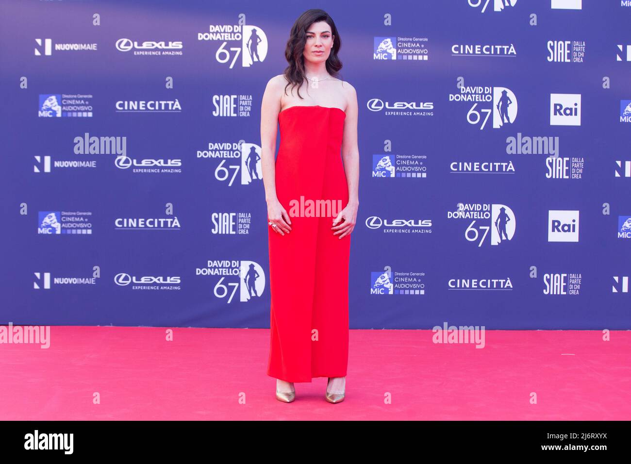 Rosa Palasciano attends the red carpet of David di Donatello 2022 ...