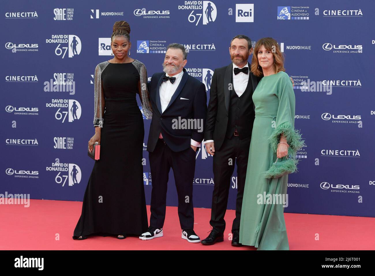 Manetti Bros and wives attend the red carpet of the 67th Premi David di ...