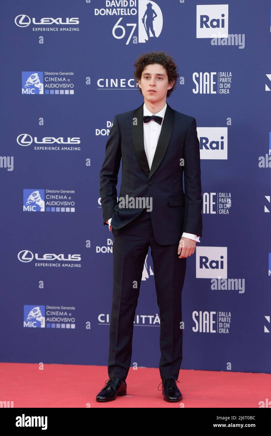 Filippo Scotti attends the red carpet of the 67th Premi David di ...