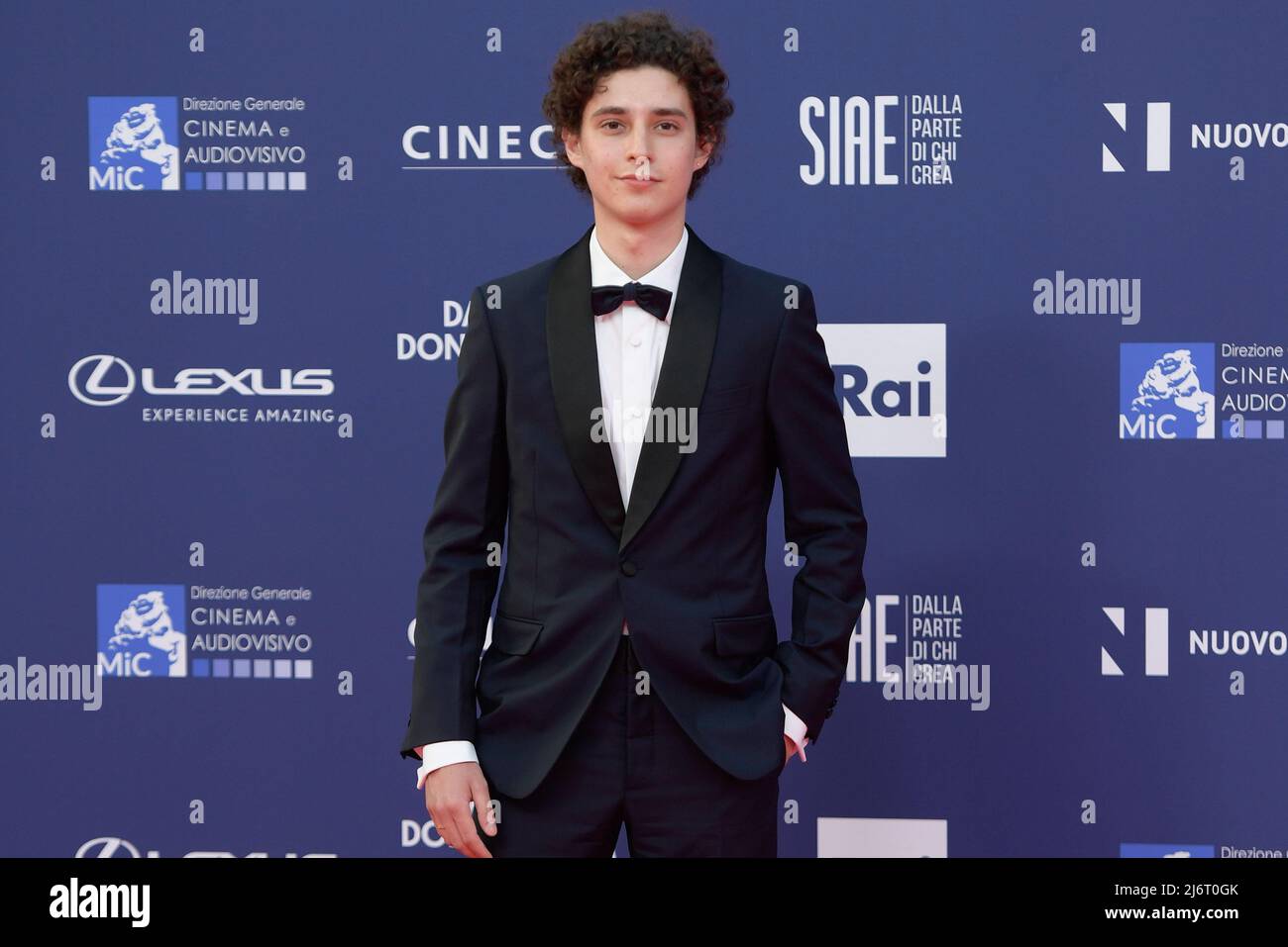 Filippo Scotti attends the red carpet of the 67th Premi David di ...