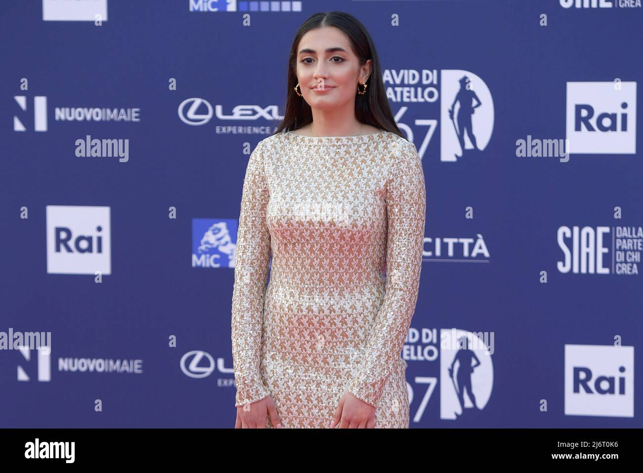 Swami Rotolo attends the red carpet of the 67th Premi David di ...