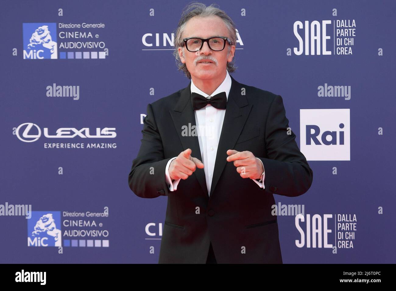 Fabrizio Ferracane attends the red carpet of the 67th Premi David di ...