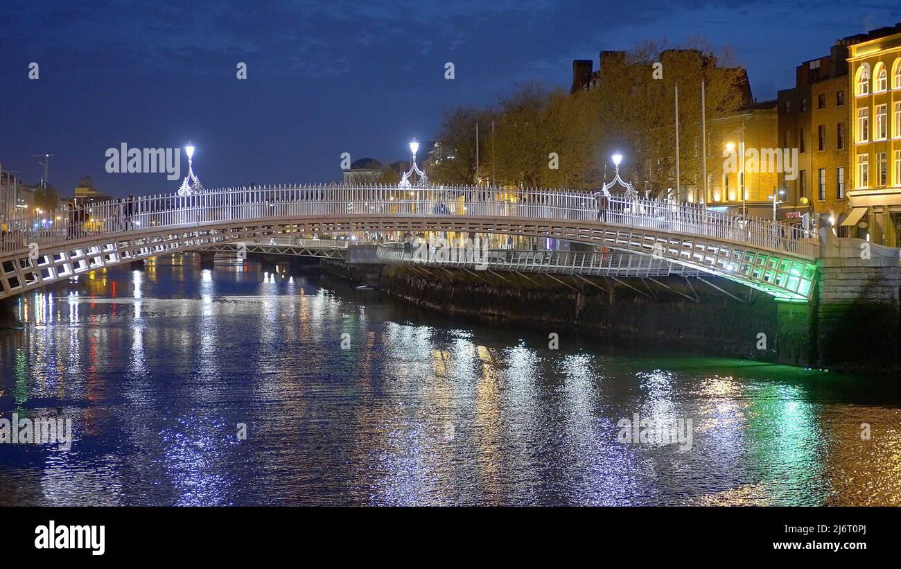 Famous Ha Penny Bridge in Dublin - travel photography Stock Photo - Alamy