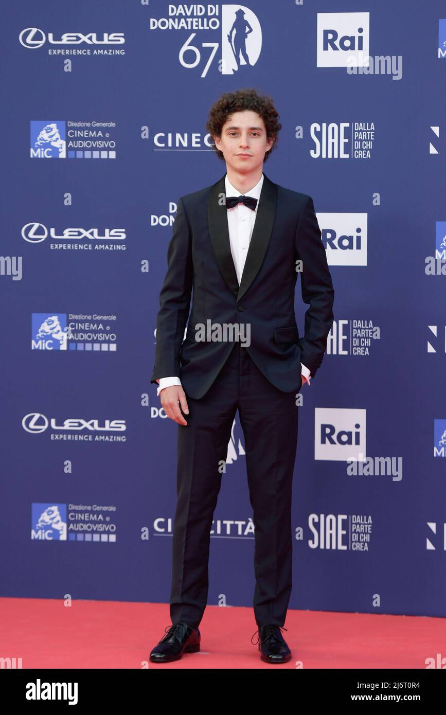 Filippo Scotti attends the red carpet of the 67th Premi David di ...