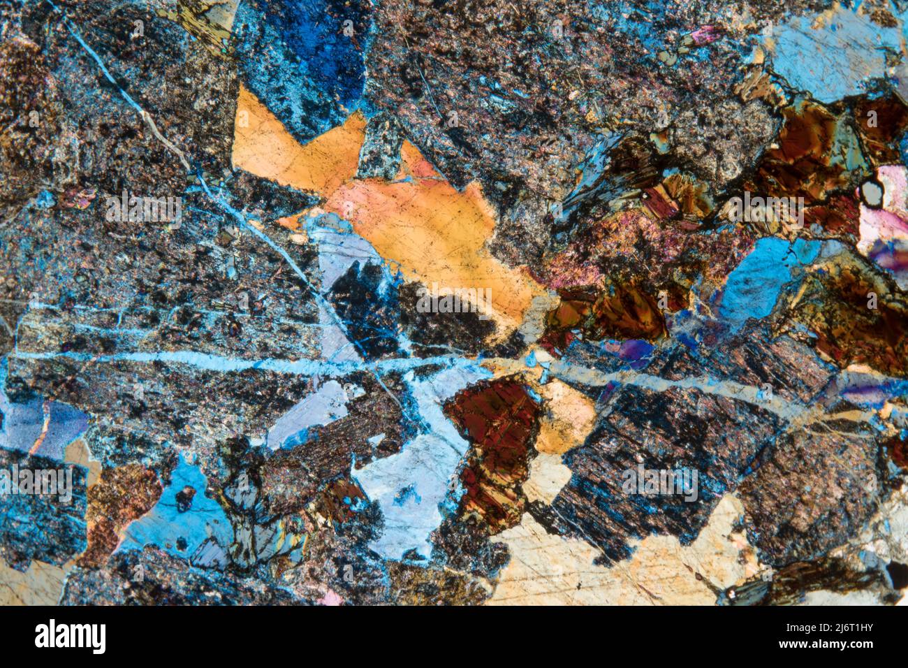 Granodiorite, light micrograph Stock Photo - Alamy